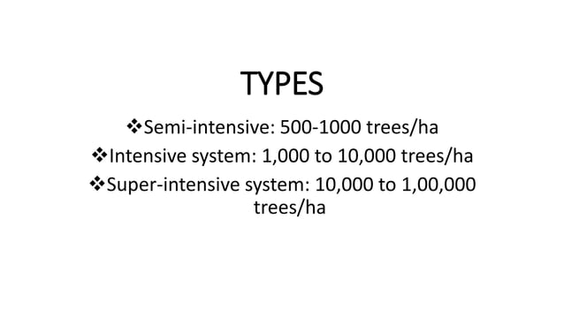 High density planting (HDP) | PPTX