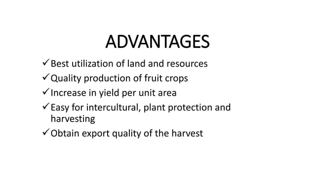 High density planting (HDP) | PPTX