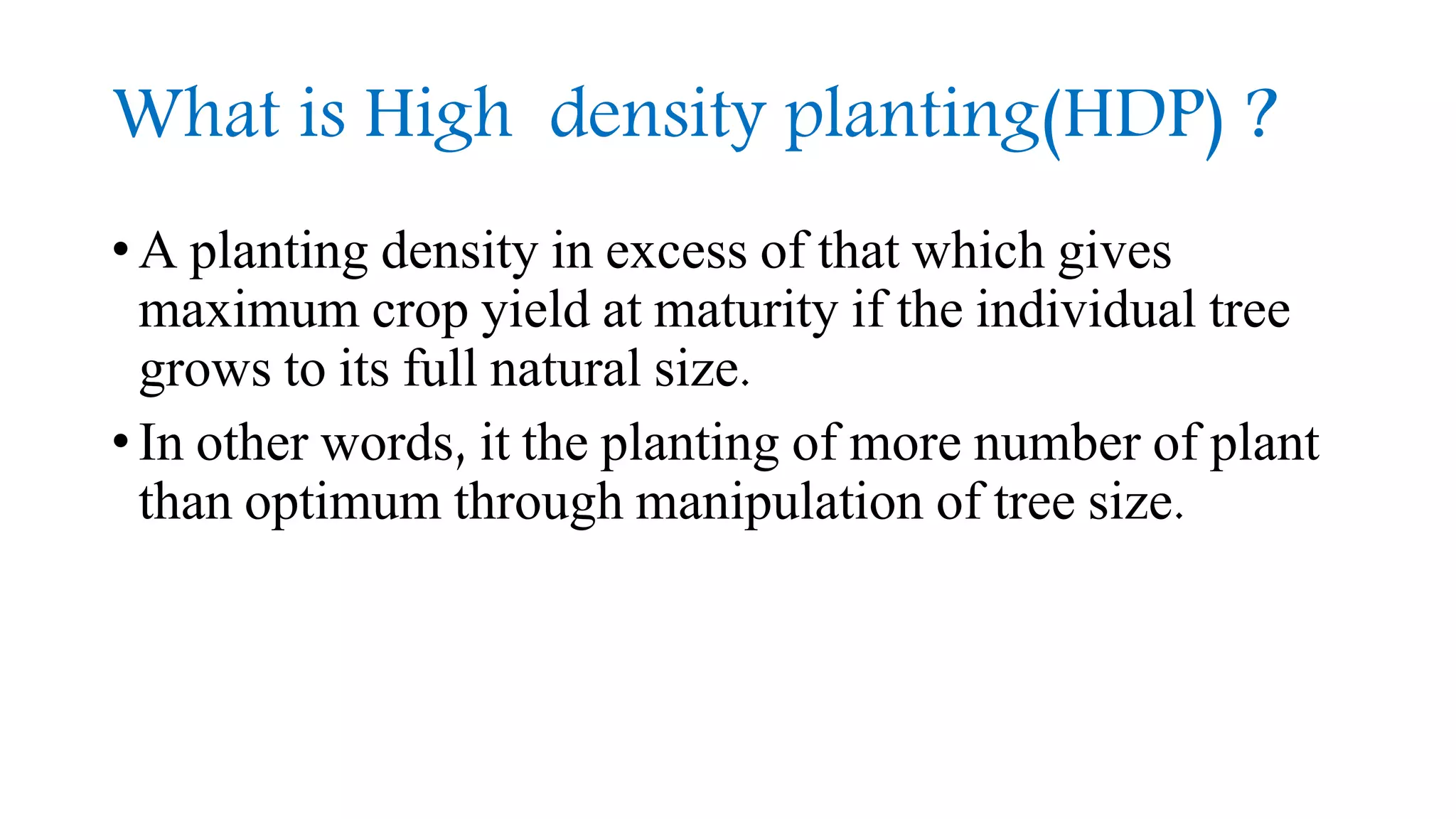 High density planting in Banana | PPTX