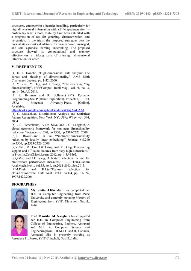 High dimensionality reduction on graphical data | PDF