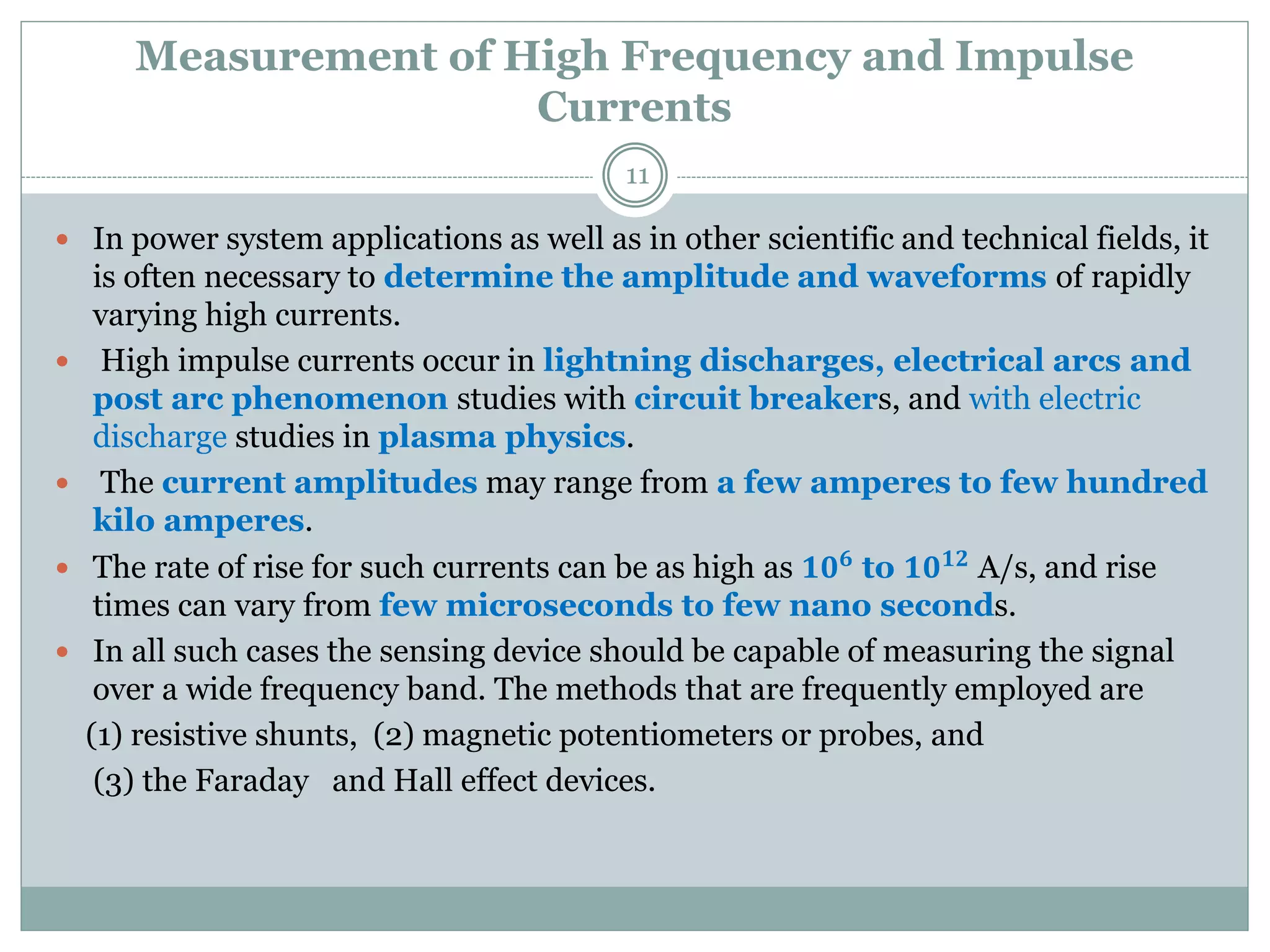 High direct current measurement | PPTX