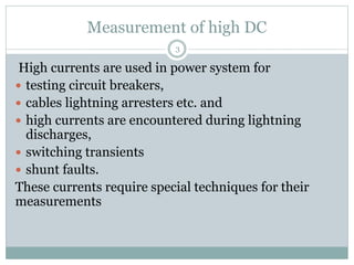 High direct current measurement | PPTX