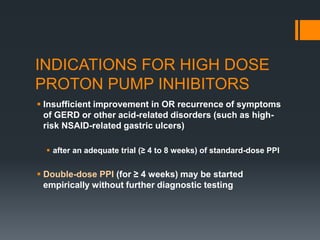 HIGH DOSE PPI USE | PPTX