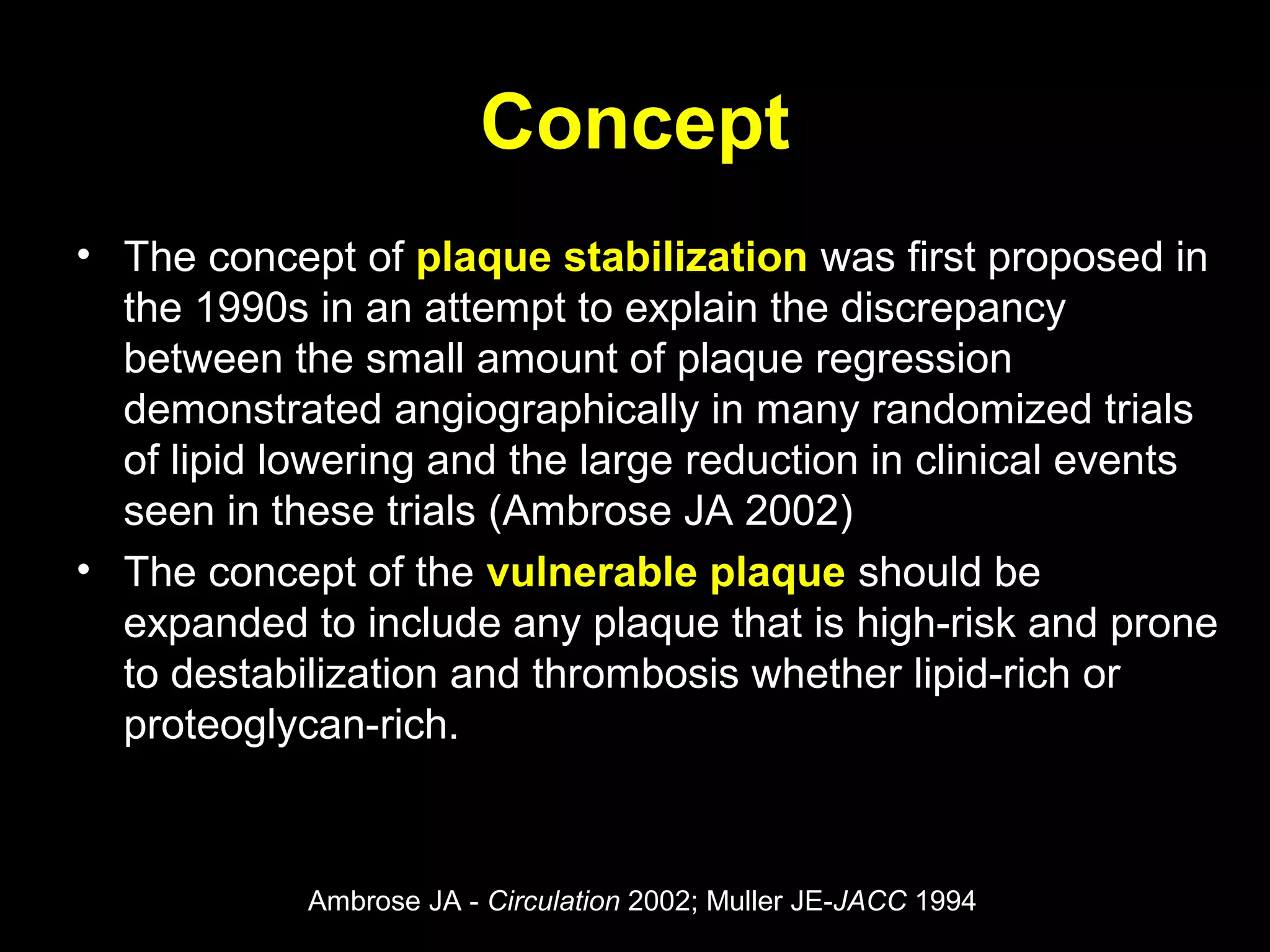 High dose statins in plaque stabilization | PPT