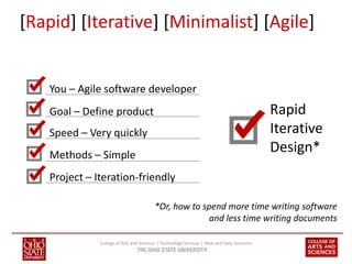 Rapid Iterative Design: A Minimalist Approach to Requirements-Gathering ...