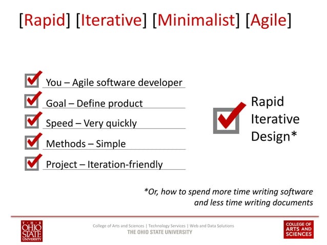 Rapid Iterative Design: A Minimalist Approach to Requirements-Gathering and Interface Design for ...