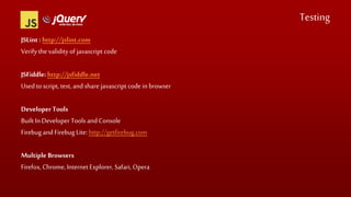 Javascript and Jquery: The connection between | PPT