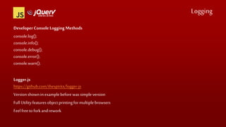 Javascript and Jquery: The connection between | PPT