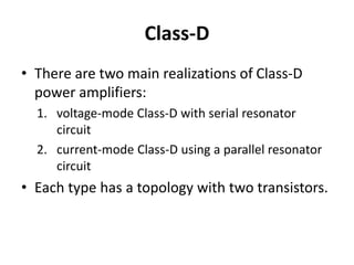 High efficiency power amplifiers | PPTX
