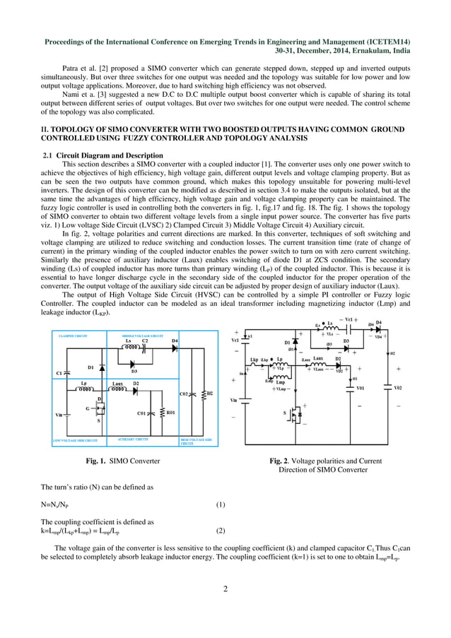 High efficiency zcs single input multiple output simo d.c to d | PDF