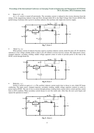 High efficiency zcs single input multiple output simo d.c to d | PDF