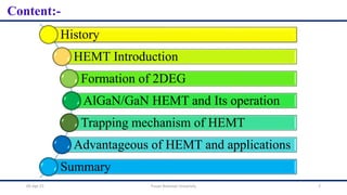 High electron mobility transistor | PDF