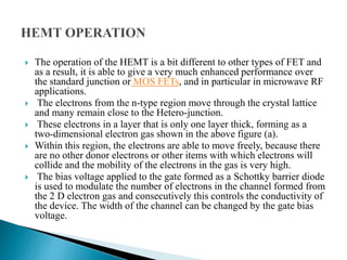 High electron mobility transistor(hemt) | PPTX