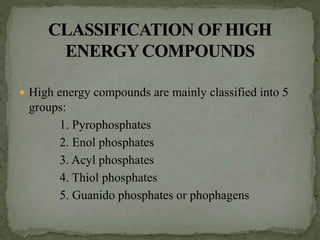 High energy compounds | PPTX