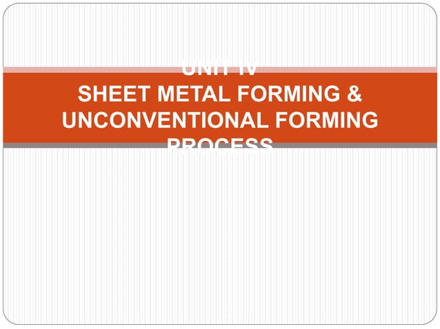 High energy rate forming process | PPTX | Physics | Science