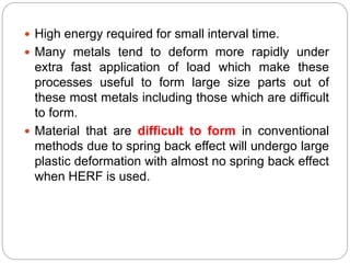 High energy rate forming process | PPTX