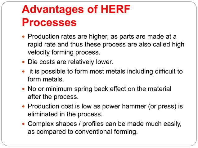High energy rate forming process | PPTX | Physics | Science