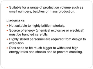High energy rate forming process | PPTX