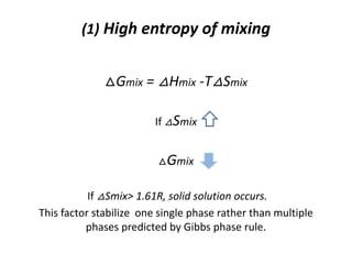 High entropy alloys | PPT