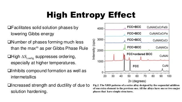 High entropy alloys