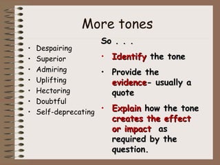 Higher close-reading-tone-etc | PPT