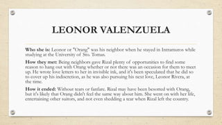 RIZALS LIFE During his College and education | PPT