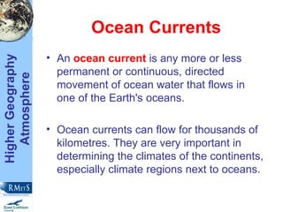 Higher Geography Ocean Currents | PPT