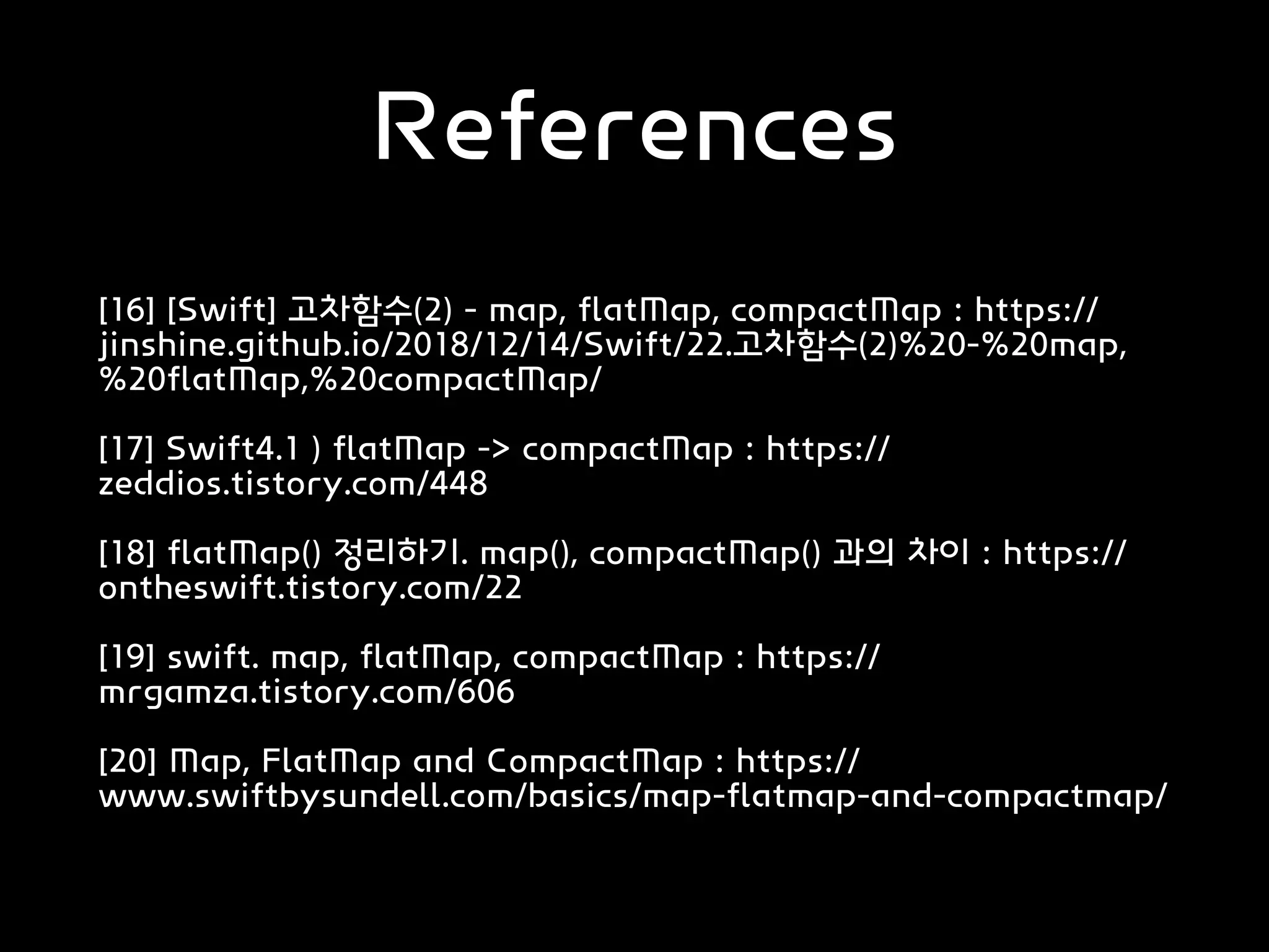 [Swift] Higher order function | PPT