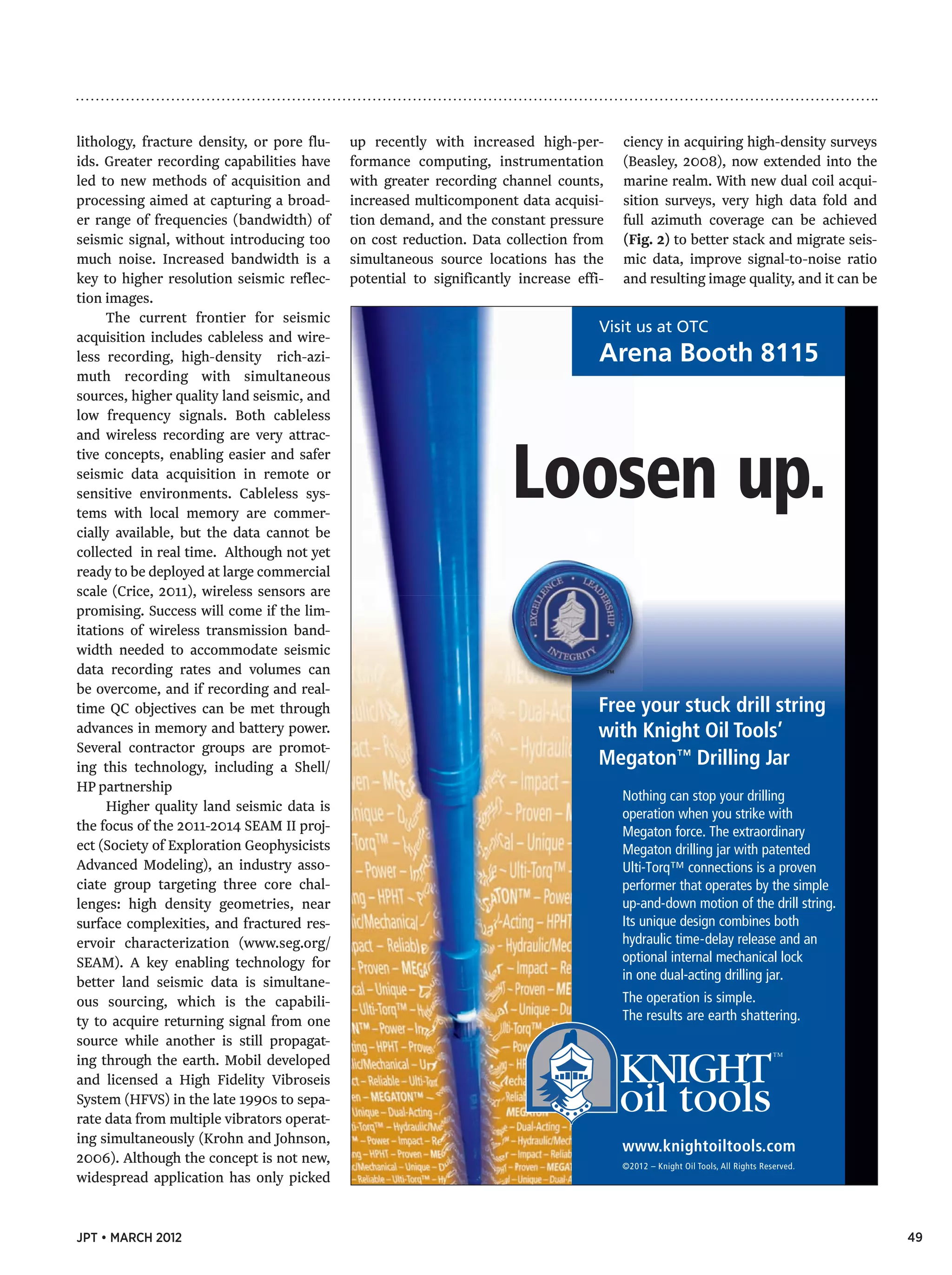 Higher resolution subsurface-imaging - jpt article | PDF | Geology | Science