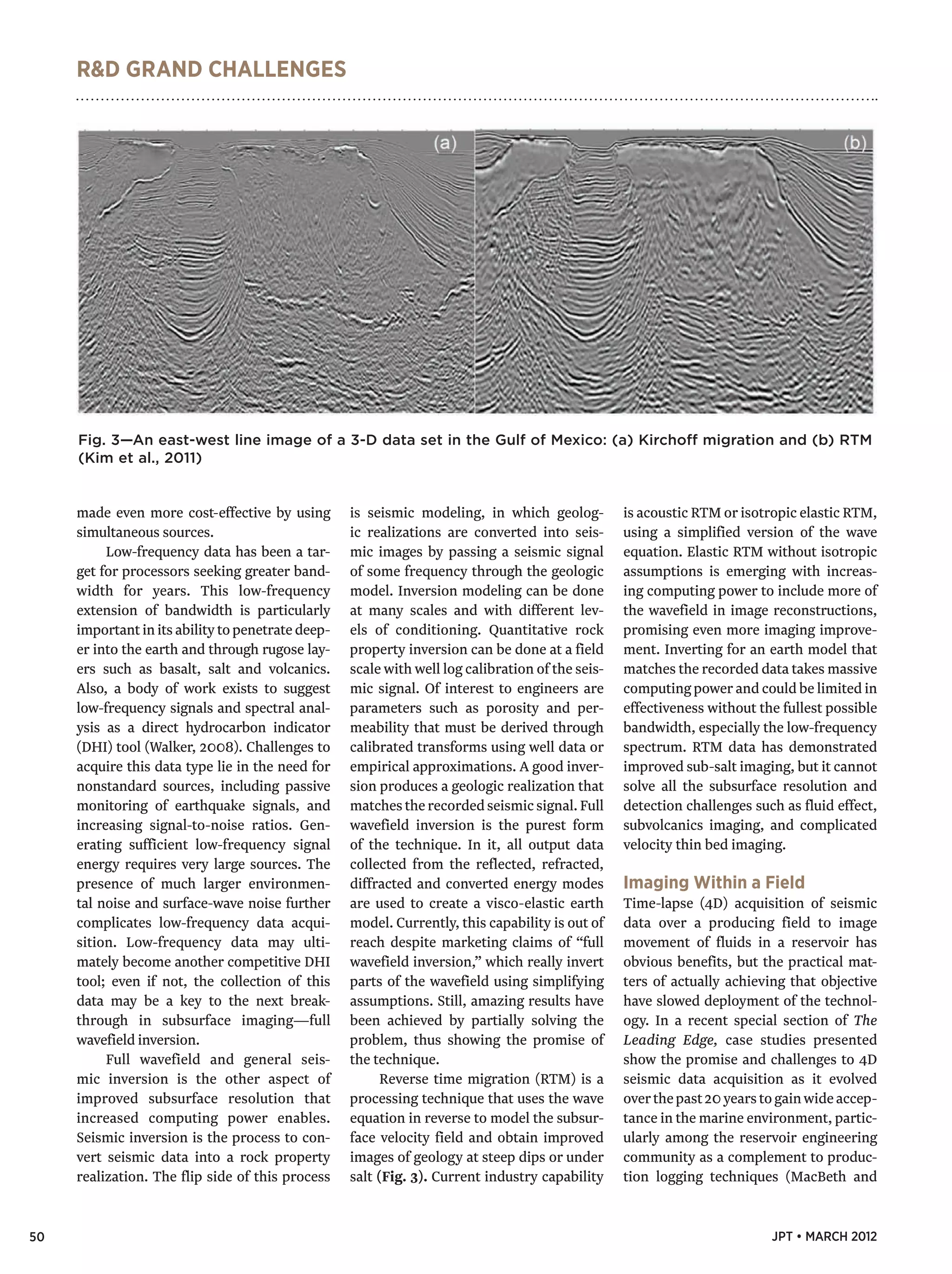 Higher resolution subsurface-imaging - jpt article | PDF | Geology | Science