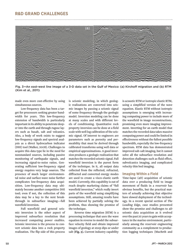 Higher resolution subsurface-imaging - jpt article | PDF