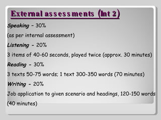 Higher And Intermediate 2 Spanish | PPT