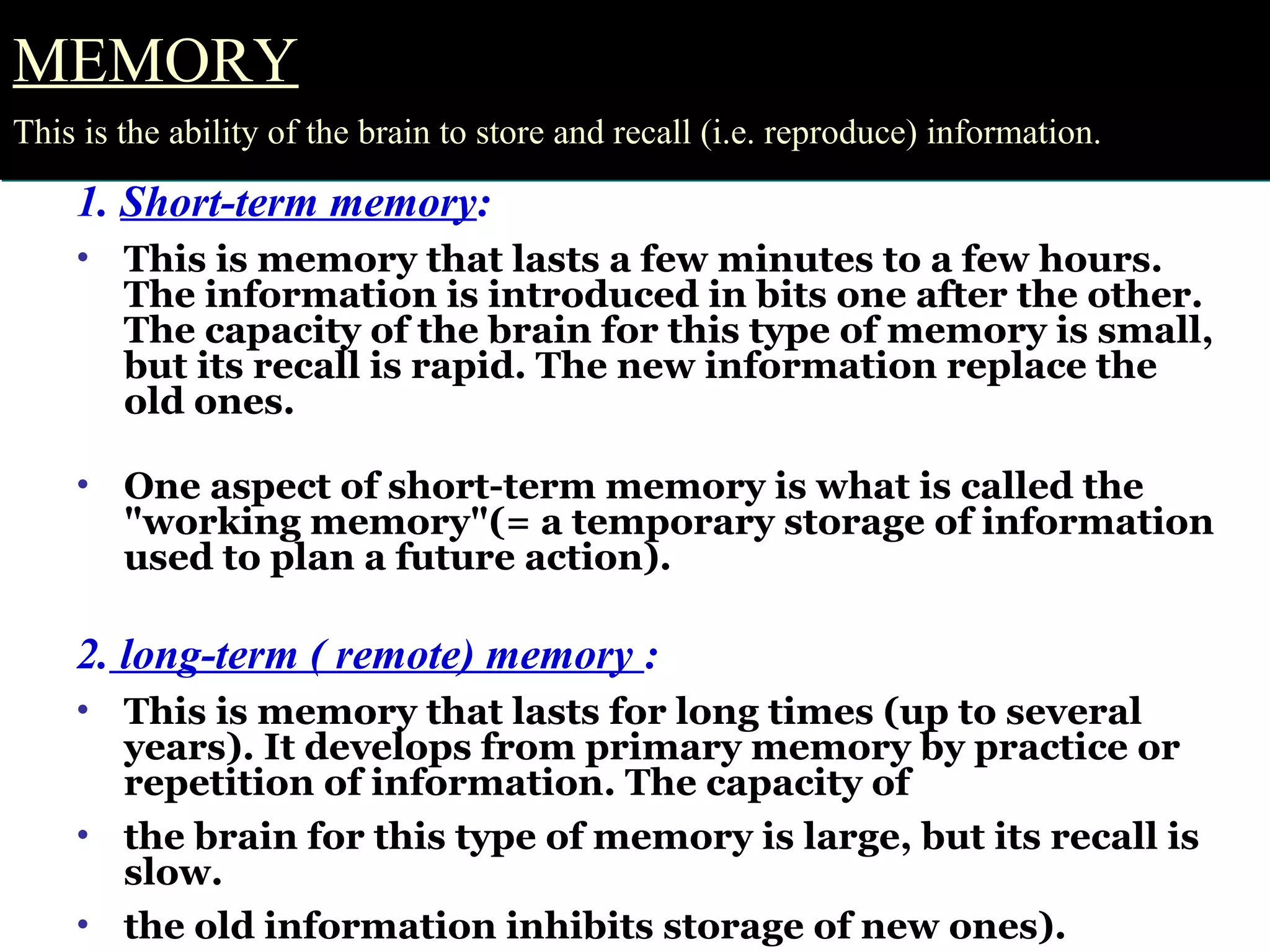 Higher brain functions., (physiology) | PPT