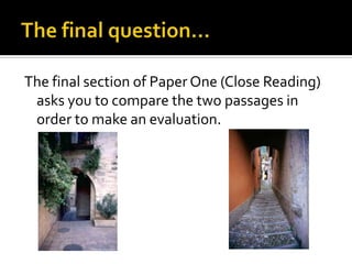 Higher close reading questions on both passages | PPTX | Educational ...
