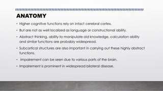 Higher cognitive functions chapter 8 | PDF