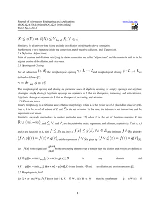 Higher dimensional image analysis using brunn minkowski theorem ...