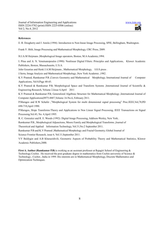 Higher dimensional image analysis using brunn minkowski theorem ...