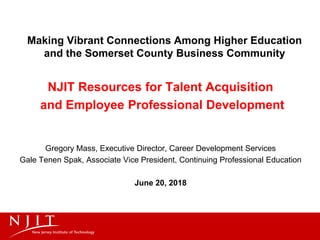 NJIT Talent Acquisition and Professional Development Resources | PPT