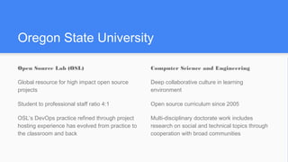 Higher Education in the Open Source Ecosystem | PPT