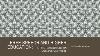 Free Speech in College | PPT