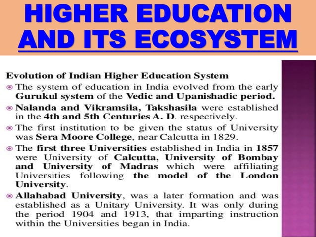Higher Education And Its Ecosystem 2020 Pdf