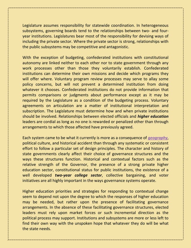 Higher Education Governance | PDF