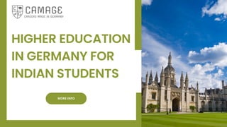 Higher Education in Germany for Indian Students | PPT