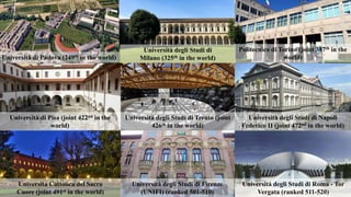 Higher education in italy | PPTX