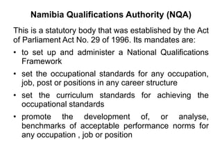 Higher Education in Namibia | PPTX