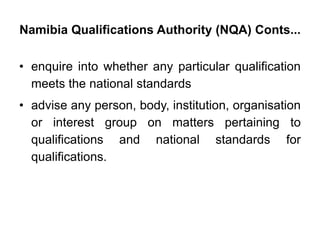 Higher Education in Namibia | PPTX