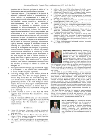 Higher Education in Pakistan: An ICT Integration Viewpoint | PDF