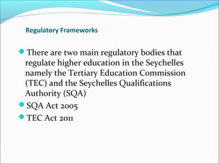 Higher education in seychelles | PPT