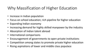 Higher education in the times of massification | PPTX