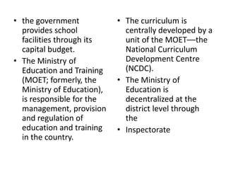 Higher education system in lesotho | PDF